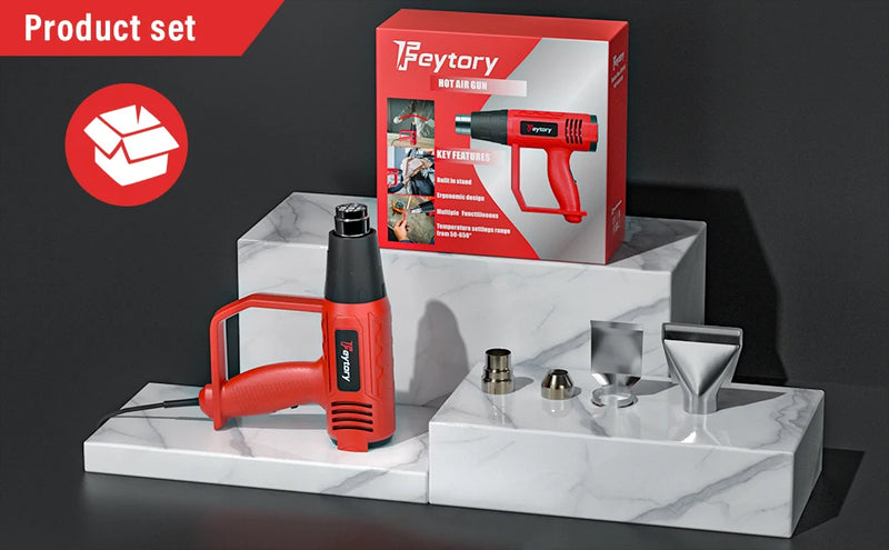 2000W Heat Gun -Temperature Control 300℃ / 600℃